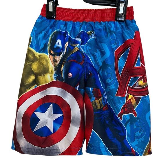 Marvel | Swim | Marvel Avengers Little Boys Swim Trunks Bathing Suit ...